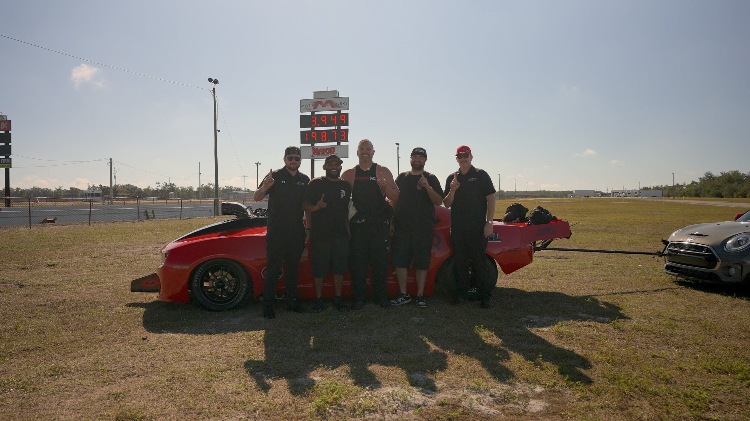 Ryan Martin’s Fireball Camaro Makes History with 3.949 on 28x10.5 ...